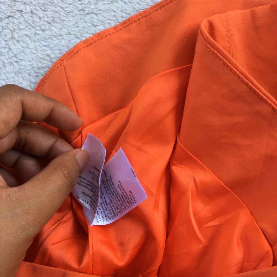 Bardot orange corset top padded on Carousell