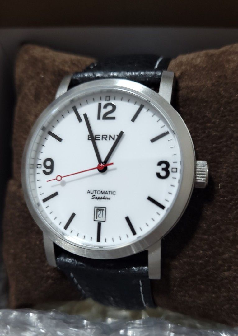 Berny 40mm Automatic watch, Men's Fashion, Watches & Accessories ...