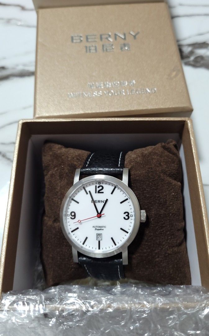 Berny 40mm Automatic watch, Men's Fashion, Watches & Accessories ...