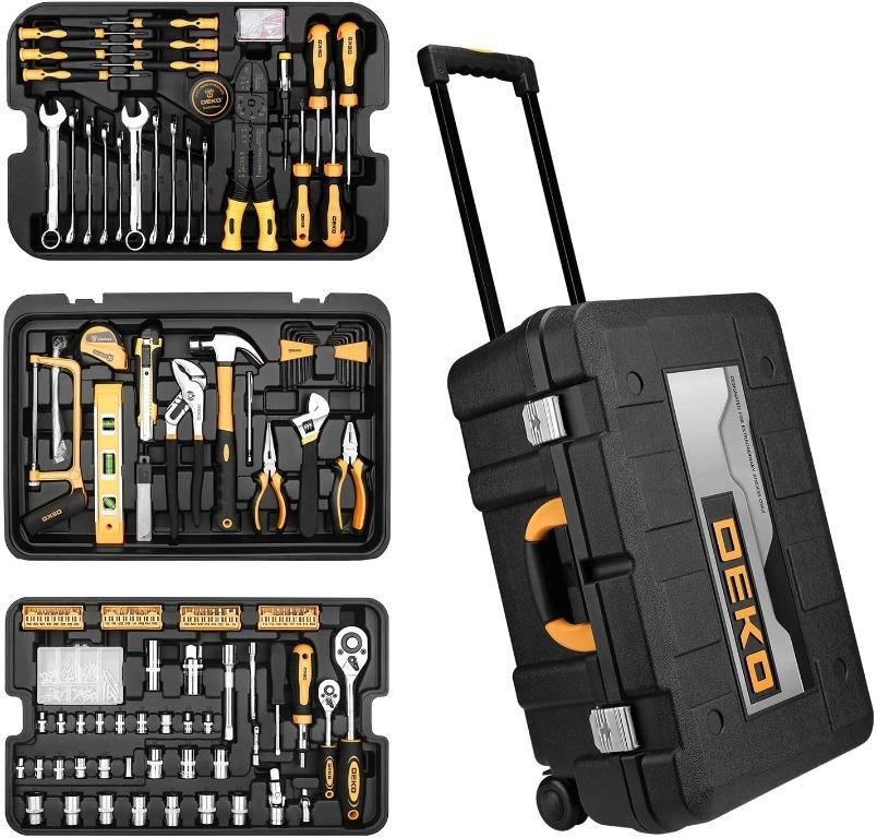 [BML] (chk) DEKOPRO 258 Piece Tool Kit with Rolling Tool Box Socket ...