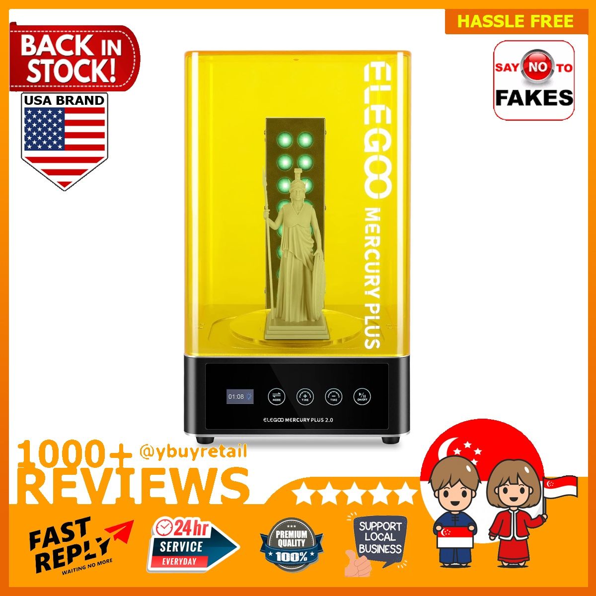 [BML] ELEGOO Mercury Plus 2.0 Large Wash and Cure Machine for LCD/SLA ...