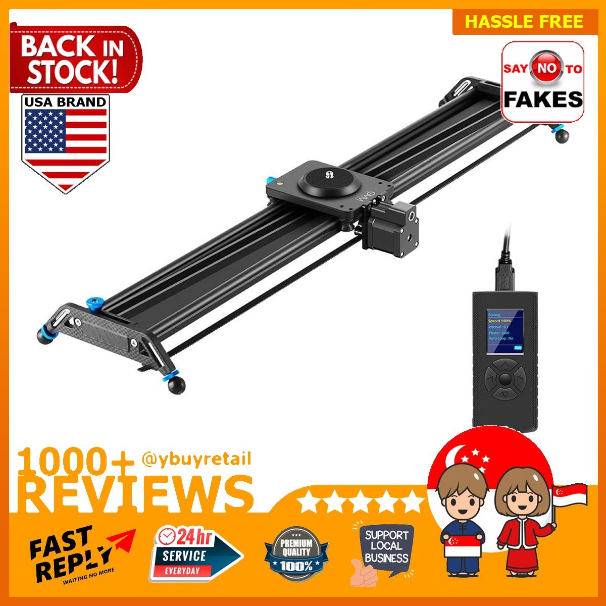 [BML] GVMUSA Motorized Camera Slider, 31" Aluminum Alloy Track Dolly ...