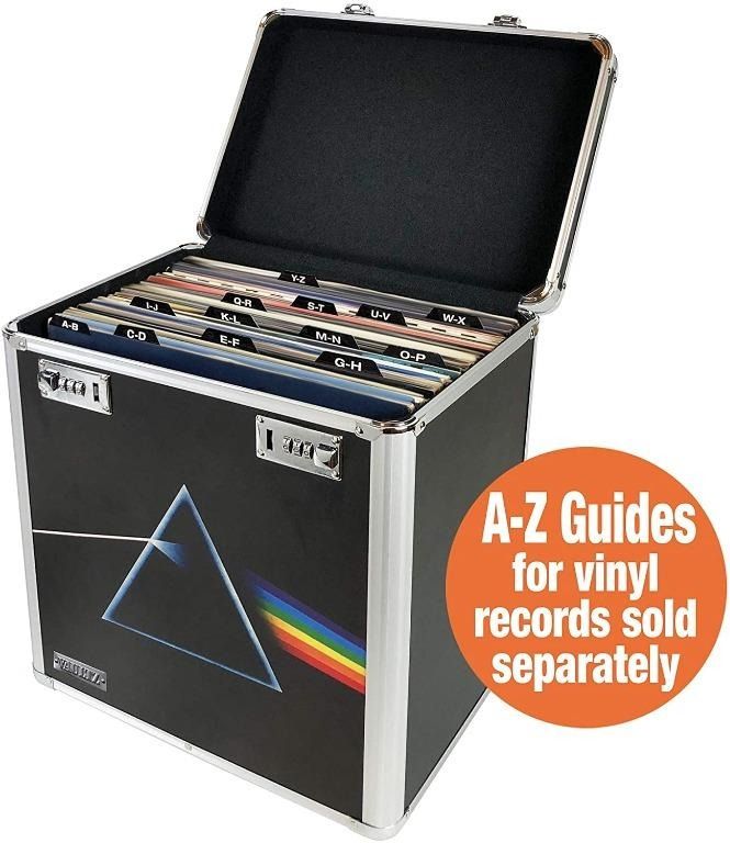 [BML] Vaultz USA Locking Vinyl Record Case, 50 Record Capacity, Pink ...