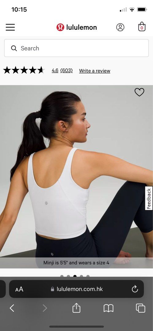 BNWT Lulu lemon align tank, Women's Fashion, Activewear on Carousell