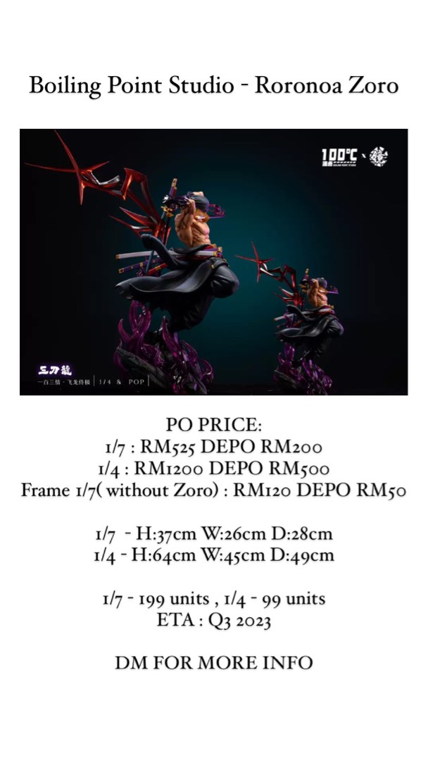 Boiling Point Studio - Roronoa Zoro, Hobbies & Toys, Toys & Games on ...