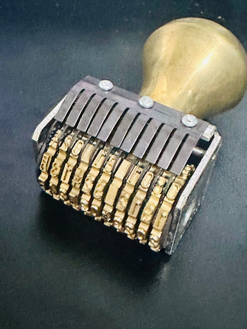 Brass date stamp, Hobbies & Toys, Stationery & Craft, Craft Supplies ...