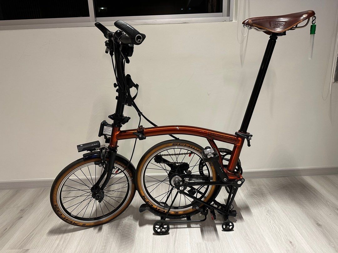 Brompton Flame Lacquer C Line Low - S6L, Sports Equipment, Bicycles ...