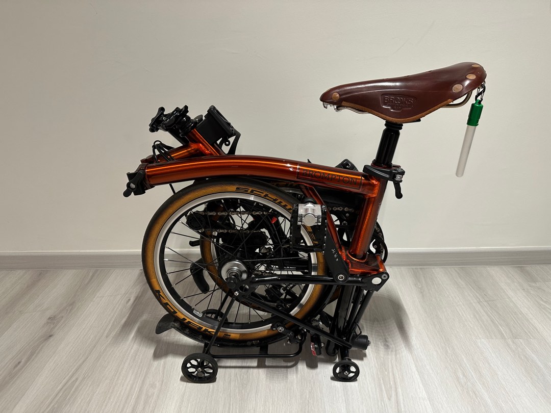 Brompton Flame Lacquer C Line Low - S6L, Sports Equipment, Bicycles ...
