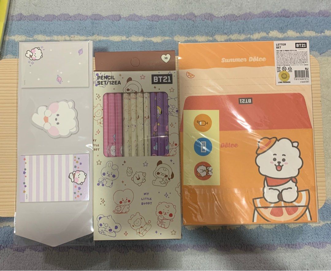 BT21 stationery set, Hobbies & Toys, Memorabilia & Collectibles, K-Wave ...