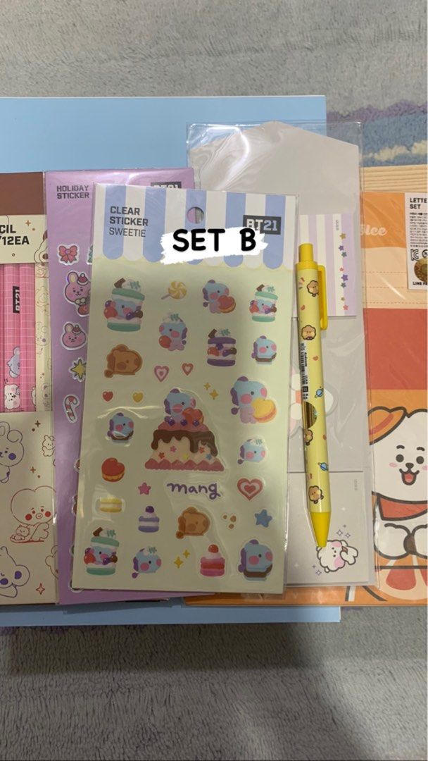 BT21 stationery set, Hobbies & Toys, Memorabilia & Collectibles, K-Wave ...
