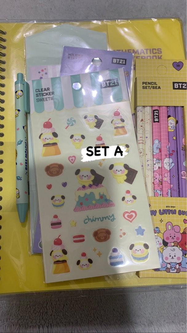 BT21 stationery set, Hobbies & Toys, Memorabilia & Collectibles, K-Wave ...
