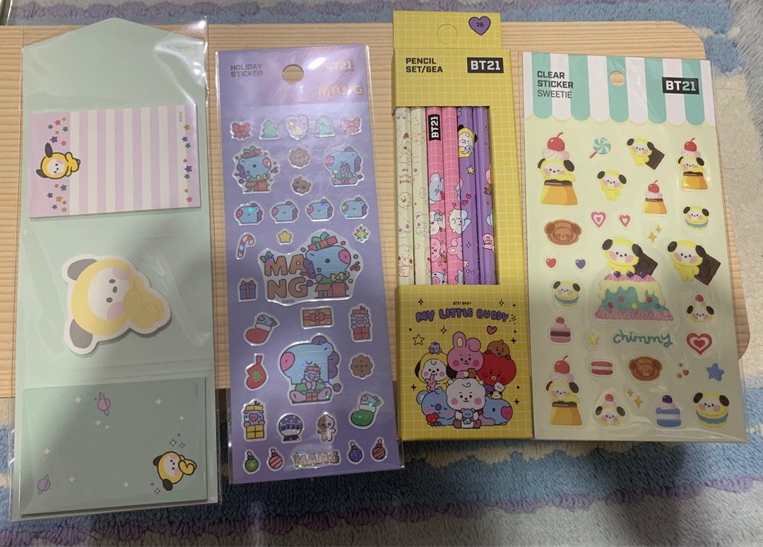 BT21 stationery set, Hobbies & Toys, Memorabilia & Collectibles, K-Wave ...