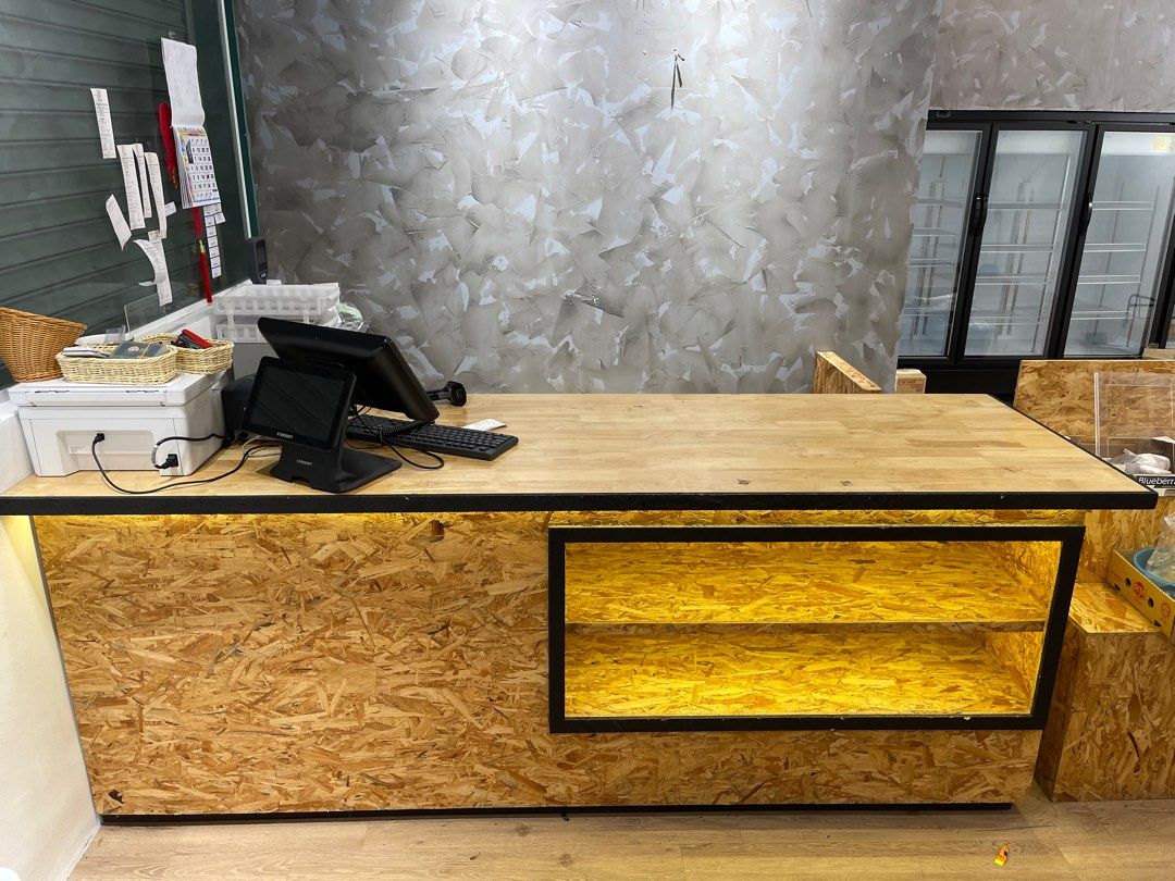 Cashier Counter (Designer OSB Board), Furniture & Home Living ...