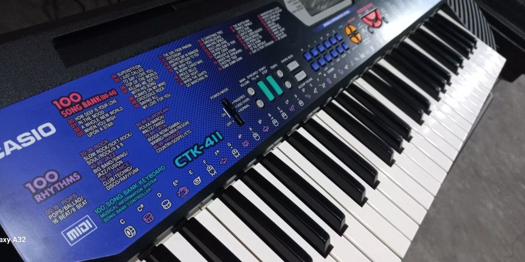 Casio CTK-411 Portable Piano Keyboard, Hobbies & Toys, Music & Media, Musical Instruments on ...