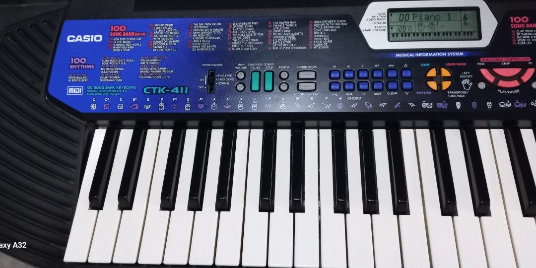Casio CTK-411 Portable Piano Keyboard, Hobbies & Toys, Music & Media ...