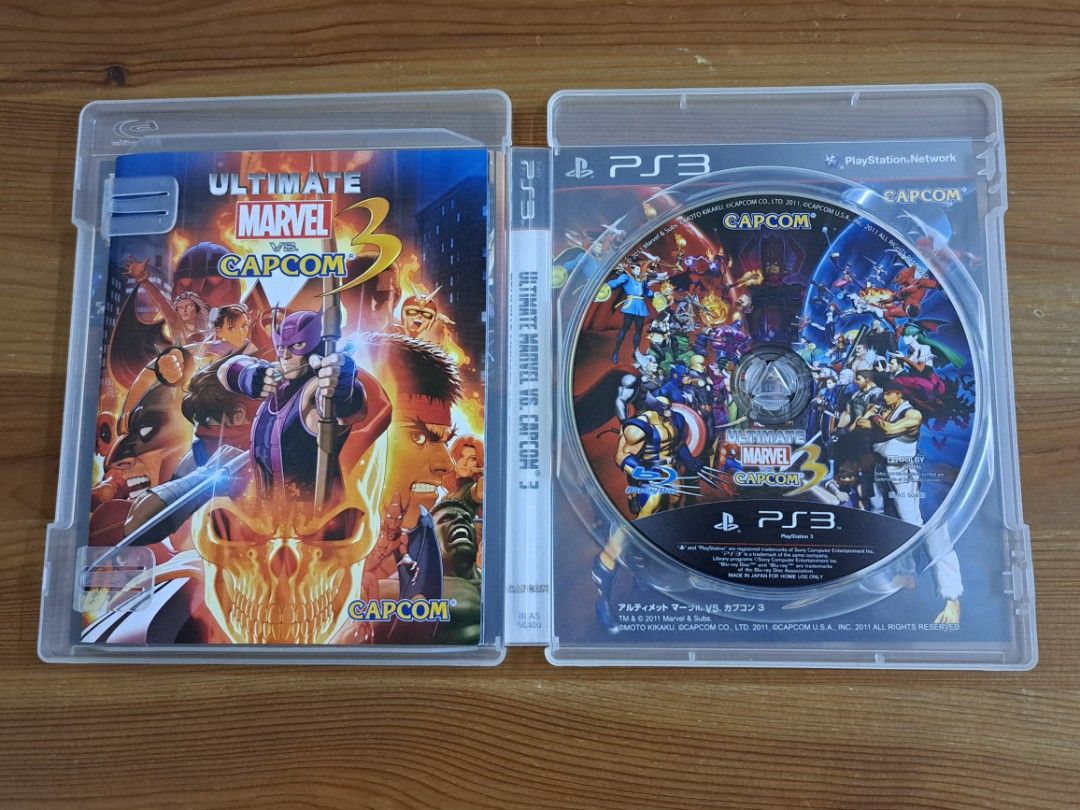 CD GAME PS3 Playstation 3 / Ultimate Marvel vs Capcom 3 (極新淨), 電子遊戲 ...