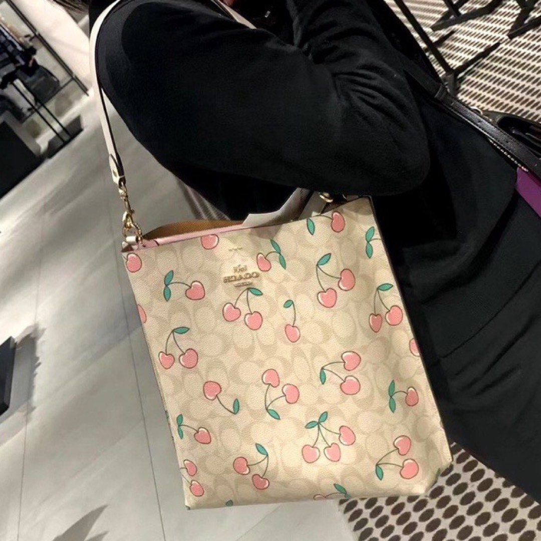 Coach Cherry Bucket Sling Bag, Women's Fashion, Bags & Wallets, Cross ...