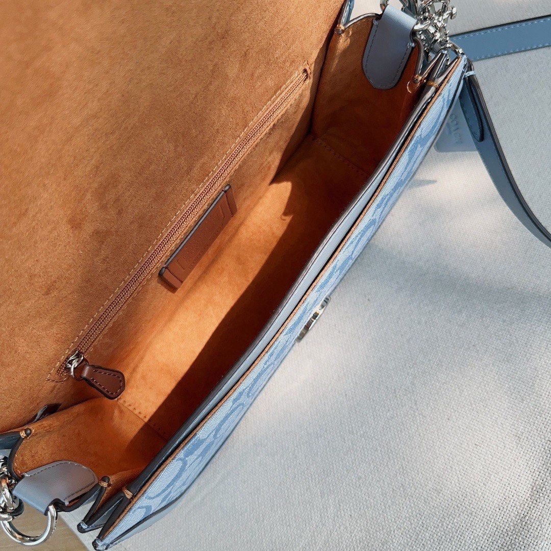 Coach Morgan Shoulder Bag In Signature Chambray (Women Crossbody Sling ...