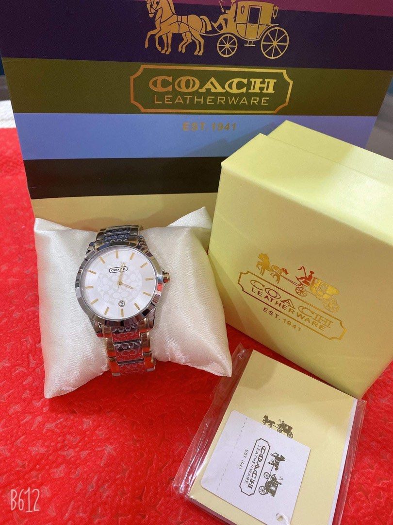 COACH TWO TONE WHITE DIAL AUTHENTIC WATCH on Carousell