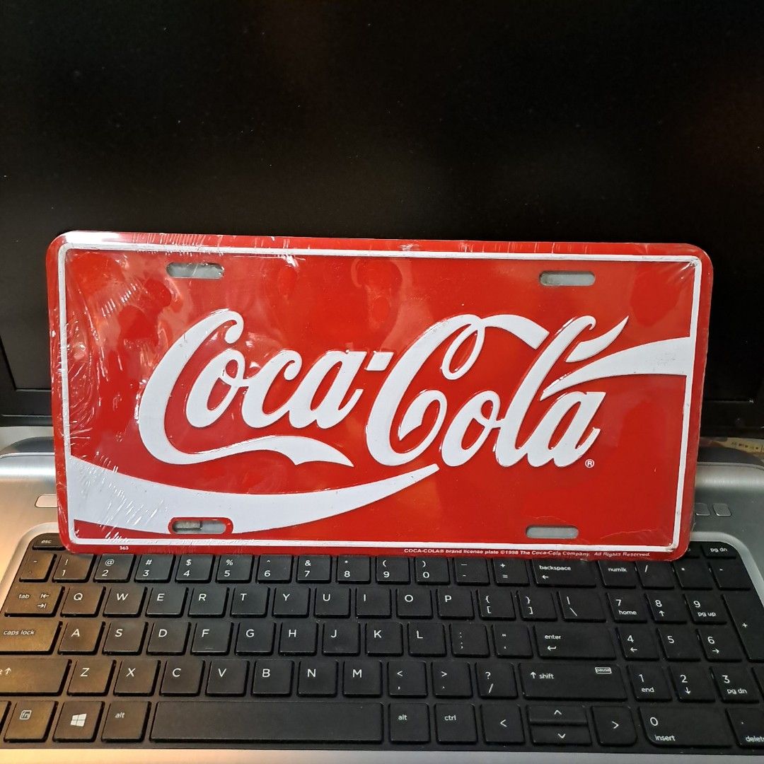 Coca-Cola license plate, 興趣及遊戲, 收藏品及紀念品, 古董收藏 - Carousell