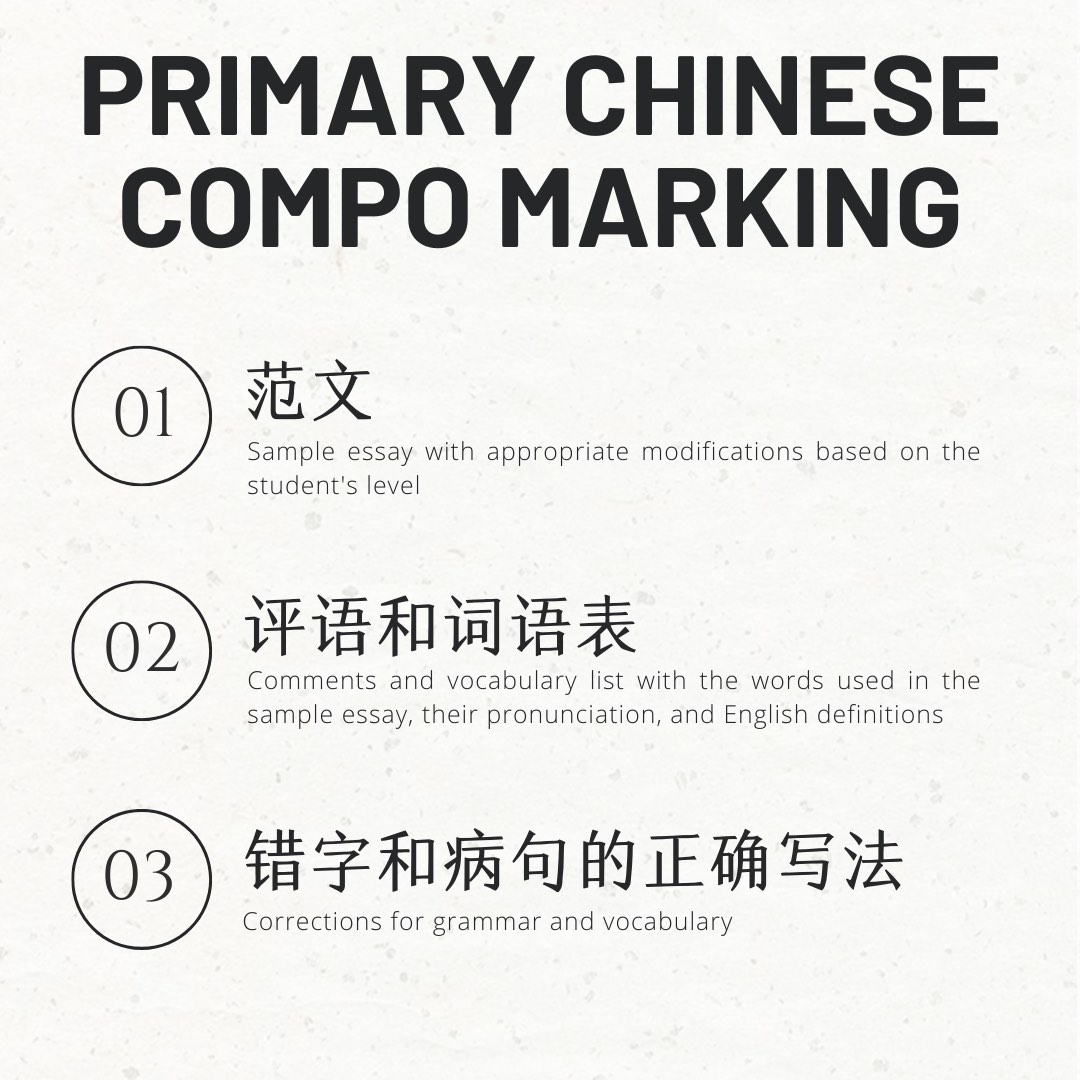 COMPO MARKING, PSLE CHINESE, Hobbies & Toys, Books & Magazines ...