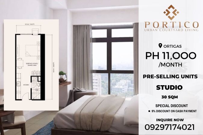 Condo For Sale ( Studio,Unit 2101 ) The Ametrine at Portico. With its prestigious location and ...