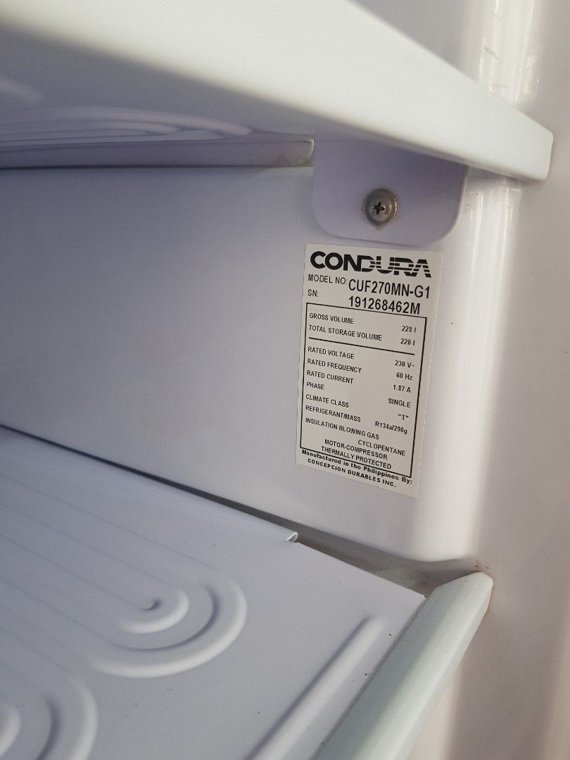 Condura upright freezer, TV & Home Appliances, Other Home Appliances on ...