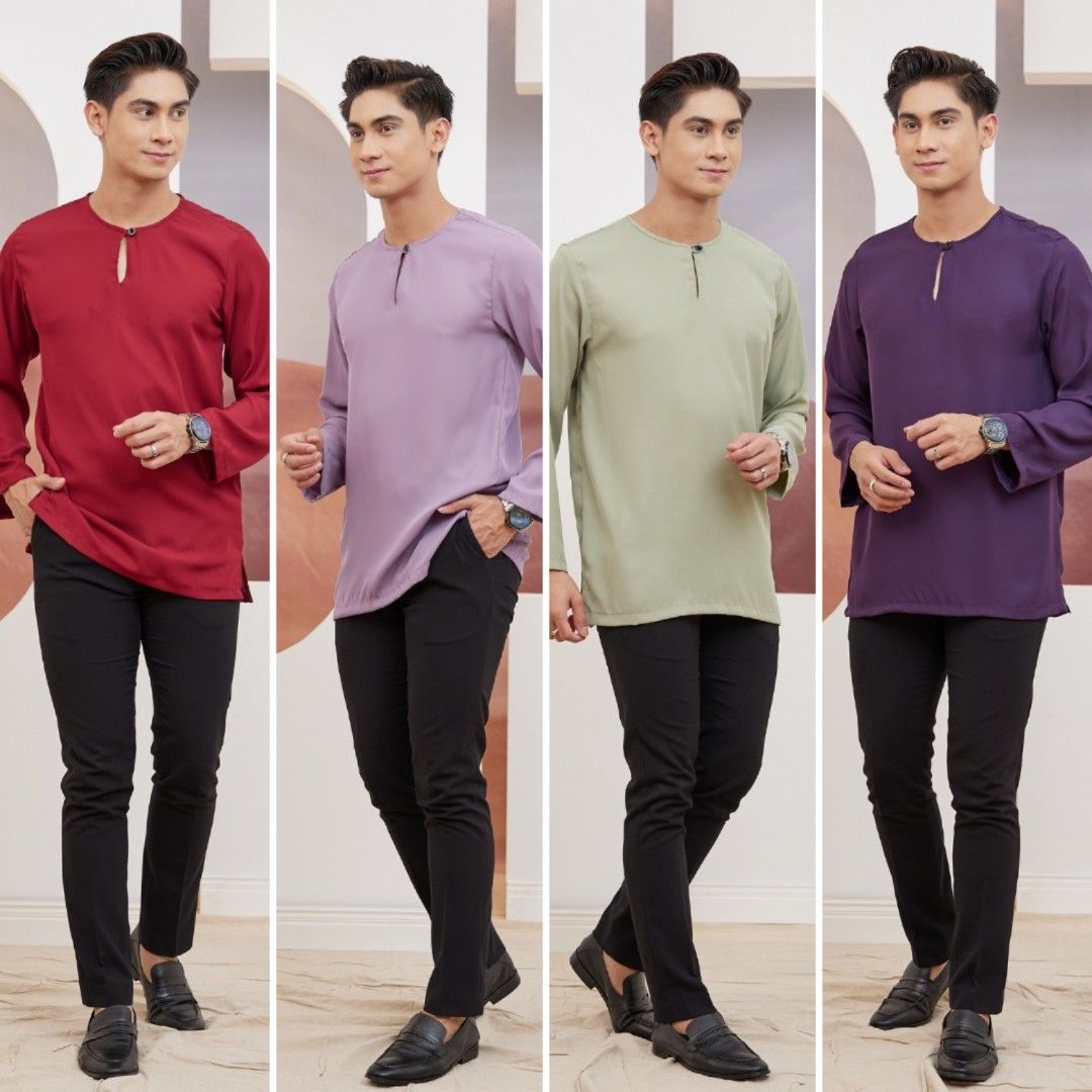 Couple Baju Raya PO, Men's Fashion, Muslim Wear, Baju Melayu on Carousell