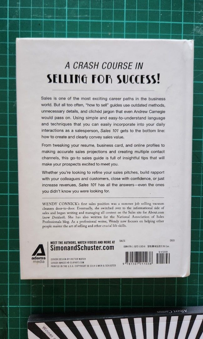 Crash Course Book: SALES 101 Hardcover (Wendy Connick), Hobbies & Toys ...