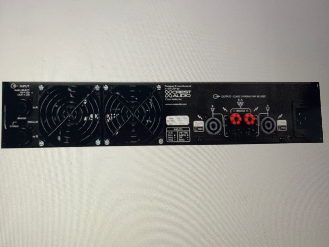 Crest Audio pro8200 4500 watts Professional Amplifier Power Amp, Audio ...