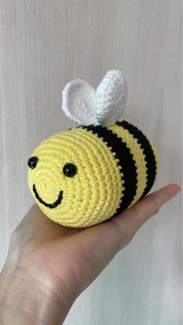 Crochet tik tok bee, Hobbies & Toys, Stationery & Craft, Handmade Craft ...