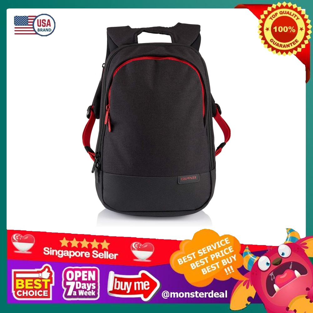 CRUMPLER - MANTRA BACKPACK SMALL - BLACK MARLE/RED | MRS001-B23G40, Men ...