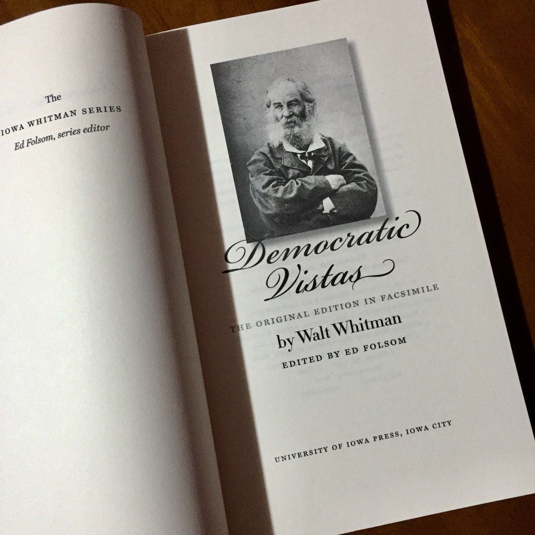 Democratic Vistas by Walt Whitman, Edited by Ed Folsom (Original ...