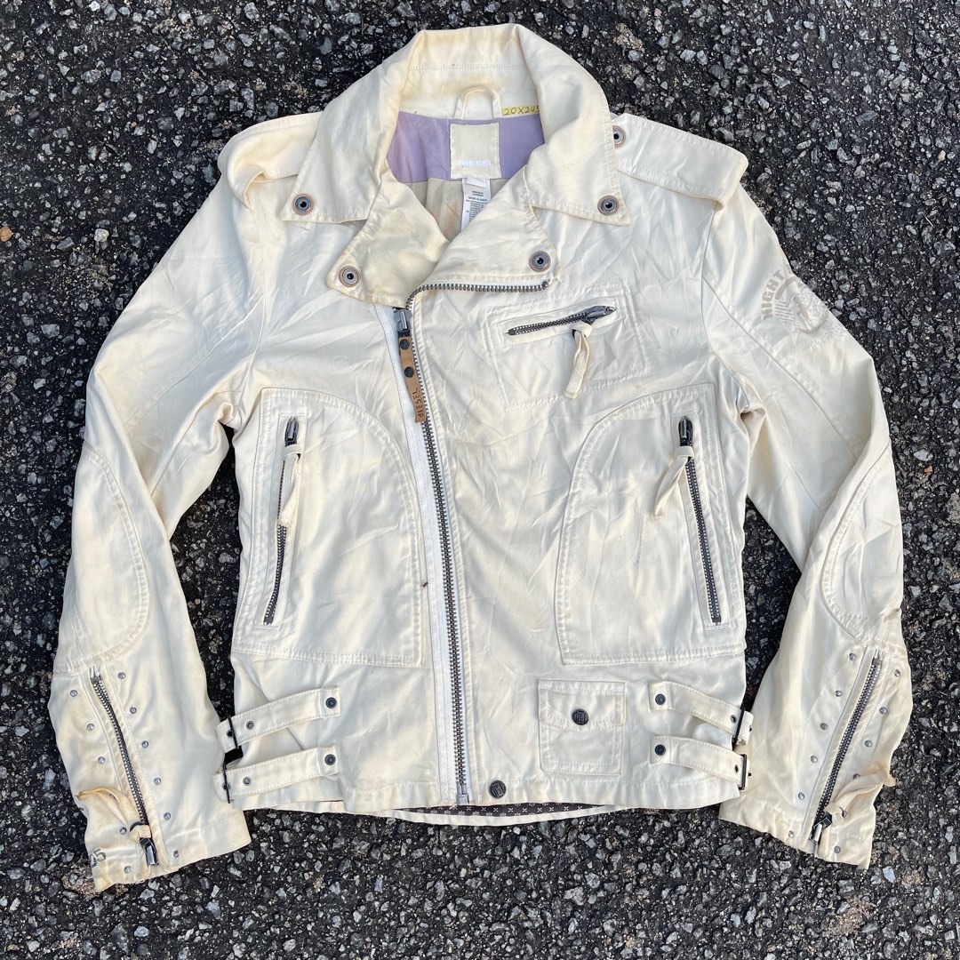Diesel jacket double collar punk style, Men's Fashion, Coats, Jackets ...