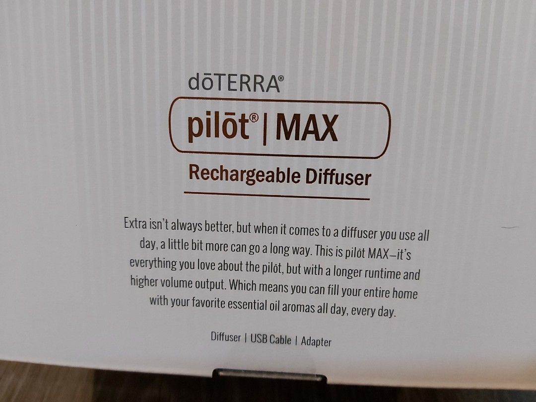 Doterra Portable Pilot Max Diffuser, Furniture & Home Living, Home ...
