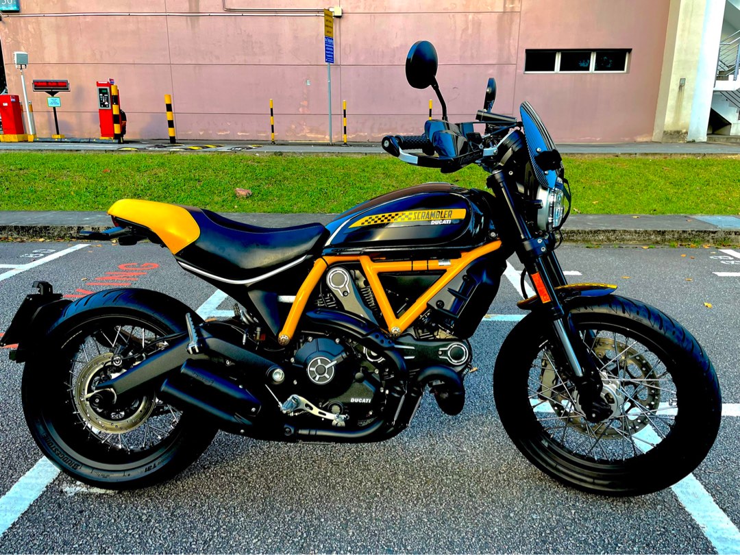 DUCATI SCRAMBLER FULL THROTTLE ( 9/2018, 17k kms, Mature Owner, Auspicious Double Twin Reg ...