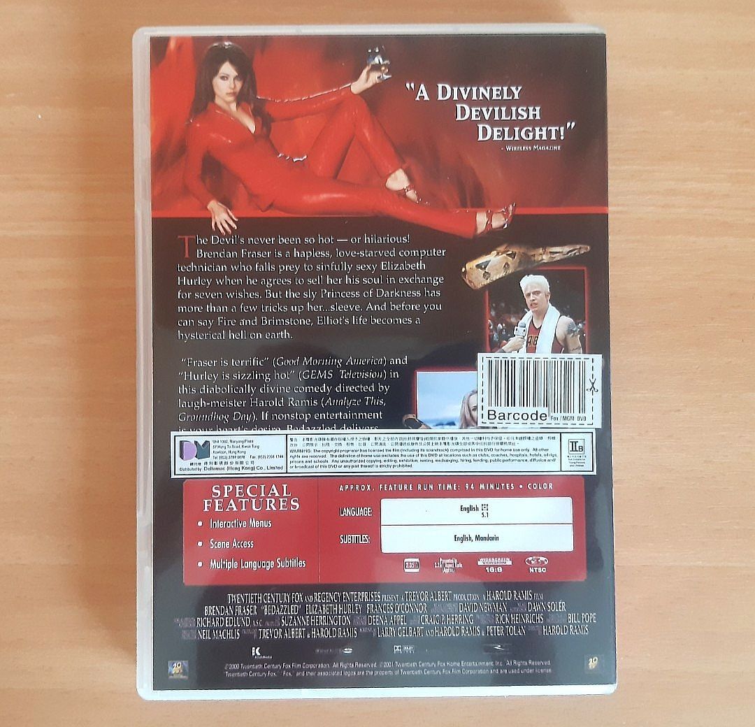 (DVD) Bedazzled Elizabeth Hurley Movie, Hobbies & Toys, Music & Media ...