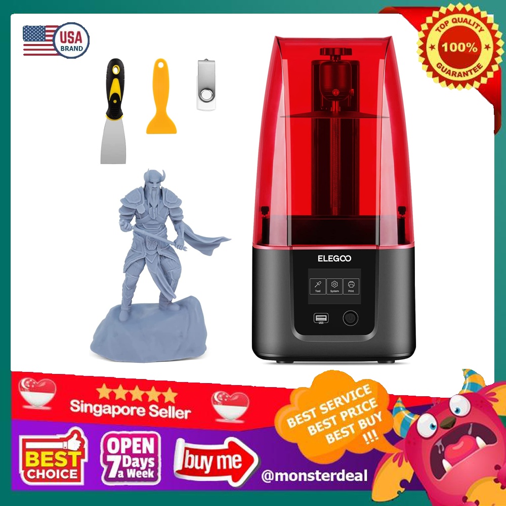 ELEGOO Mars 3 MSLA 3D Printer Machine UV Photocuring LCD Resin 3D ...