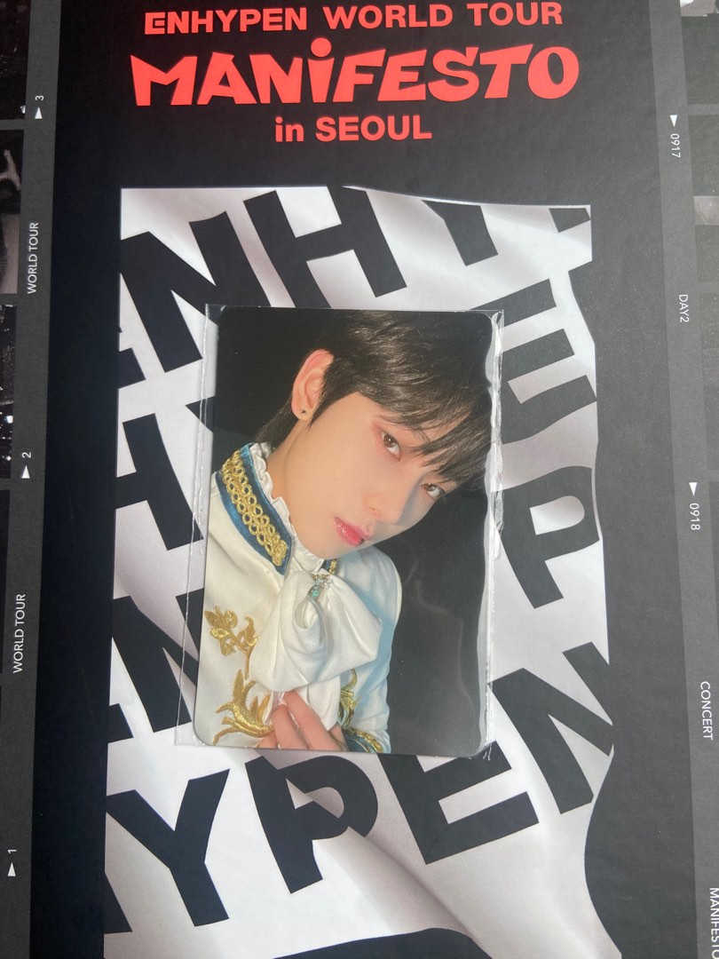 Enhypen world tour manifesto in Seoul SUNOO HEESEUNG, 興趣及遊戲, 收藏品及紀念品, 韓 ...