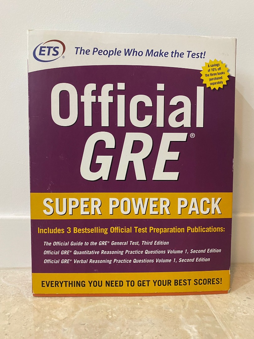 ETS Official GRE Super Power Pack, Hobbies & Toys, Books & Magazines ...