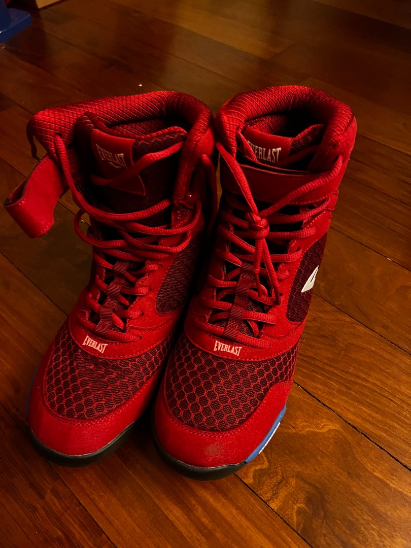 Everlast Boxing Boots Red, Sports Equipment, Other Sports Equipment and ...