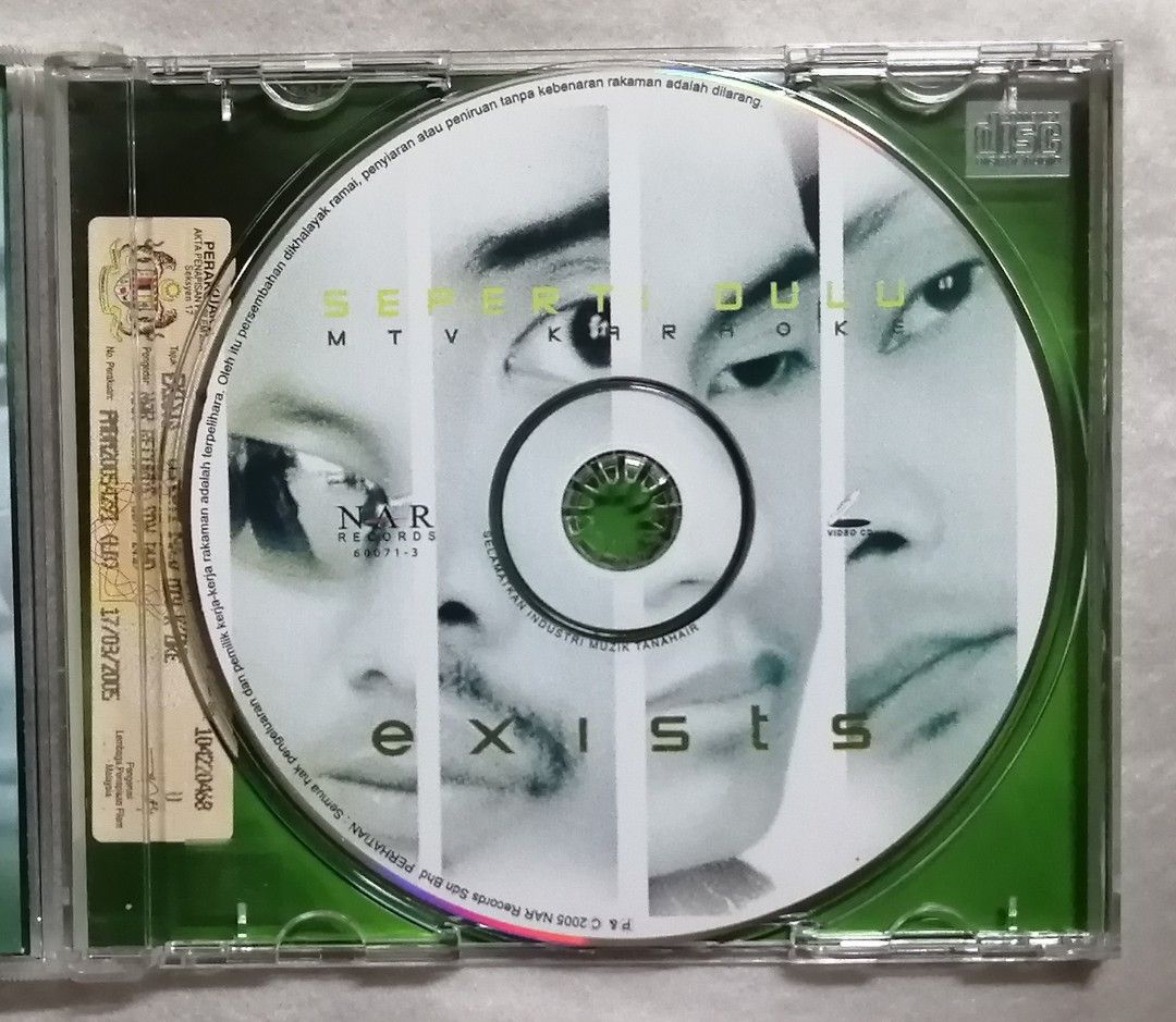 EXISTS Seperti Dulu MTV Karaoke VCD 2005 NAR Records (M8), Hobbies ...