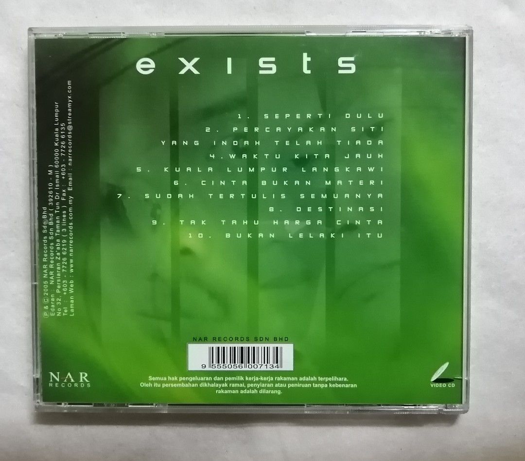 EXISTS Seperti Dulu MTV Karaoke VCD 2005 NAR Records (M8), Hobbies ...