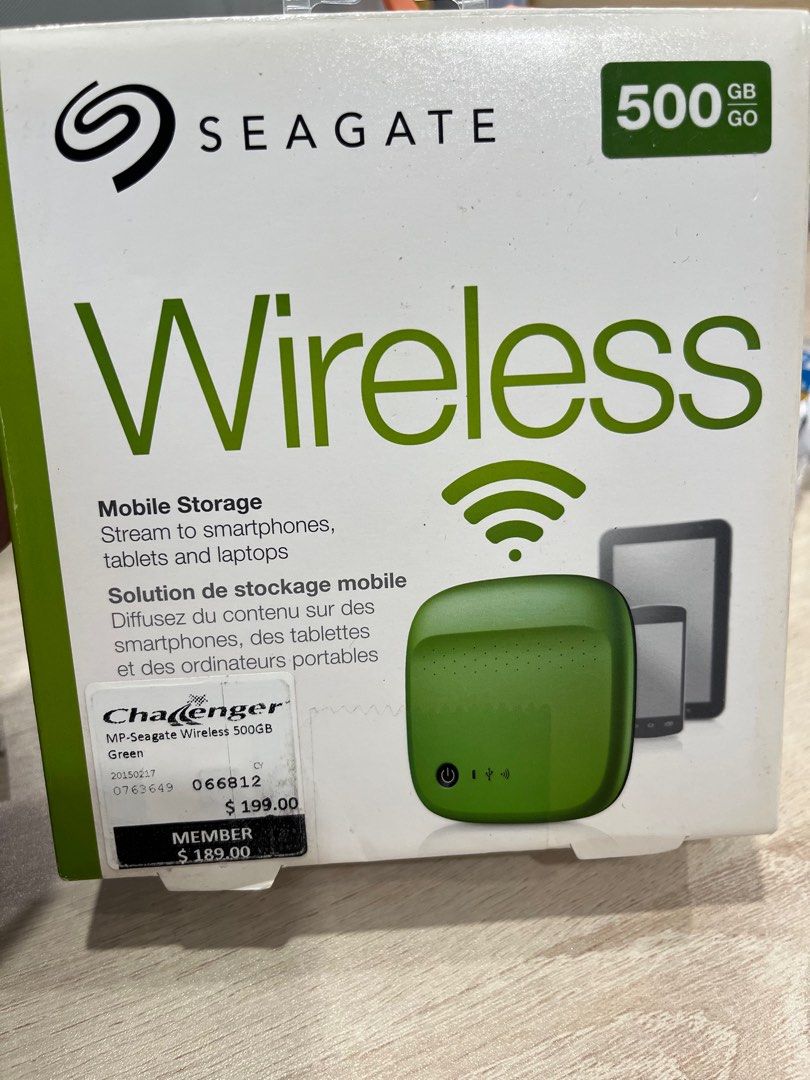 Fast deal Seagate wireless hard drive 500Gb, Computers & Tech, Parts & Accessories, Hard Disks ...