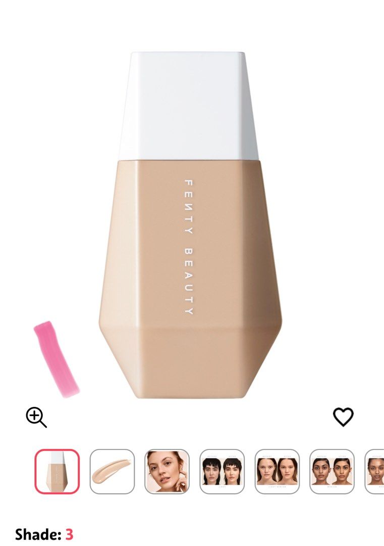 Fenty Beauty Eaze Drop Blurring Skin Tint Foundation 3, Beauty ...