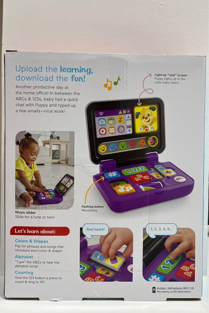 Fisher-price Laptop Toy, Babies & Kids, Infant Playtime on Carousell