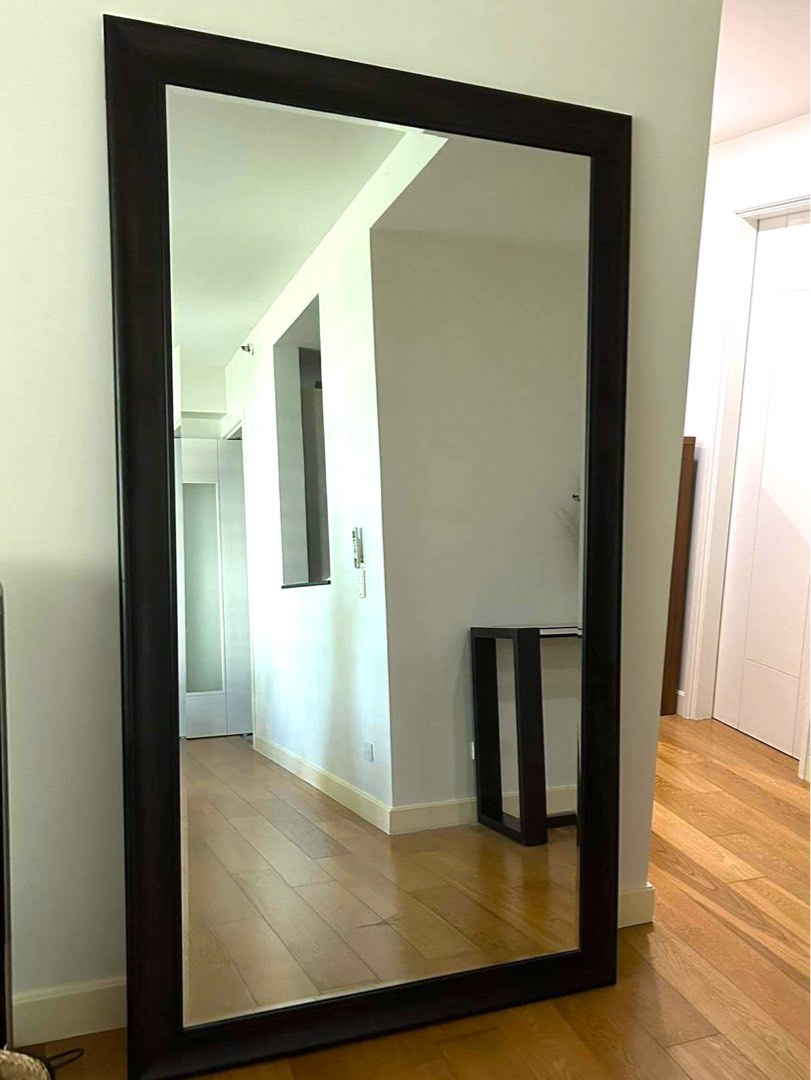 Full Beveled Glass Mirror, Furniture & Home Living, Home Decor, Mirrors ...