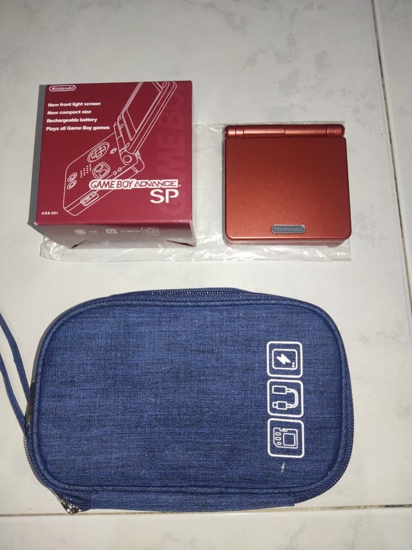 GBA SP Gameboy Advance SP Ags-101 & IPS with Free Games, Video Gaming ...