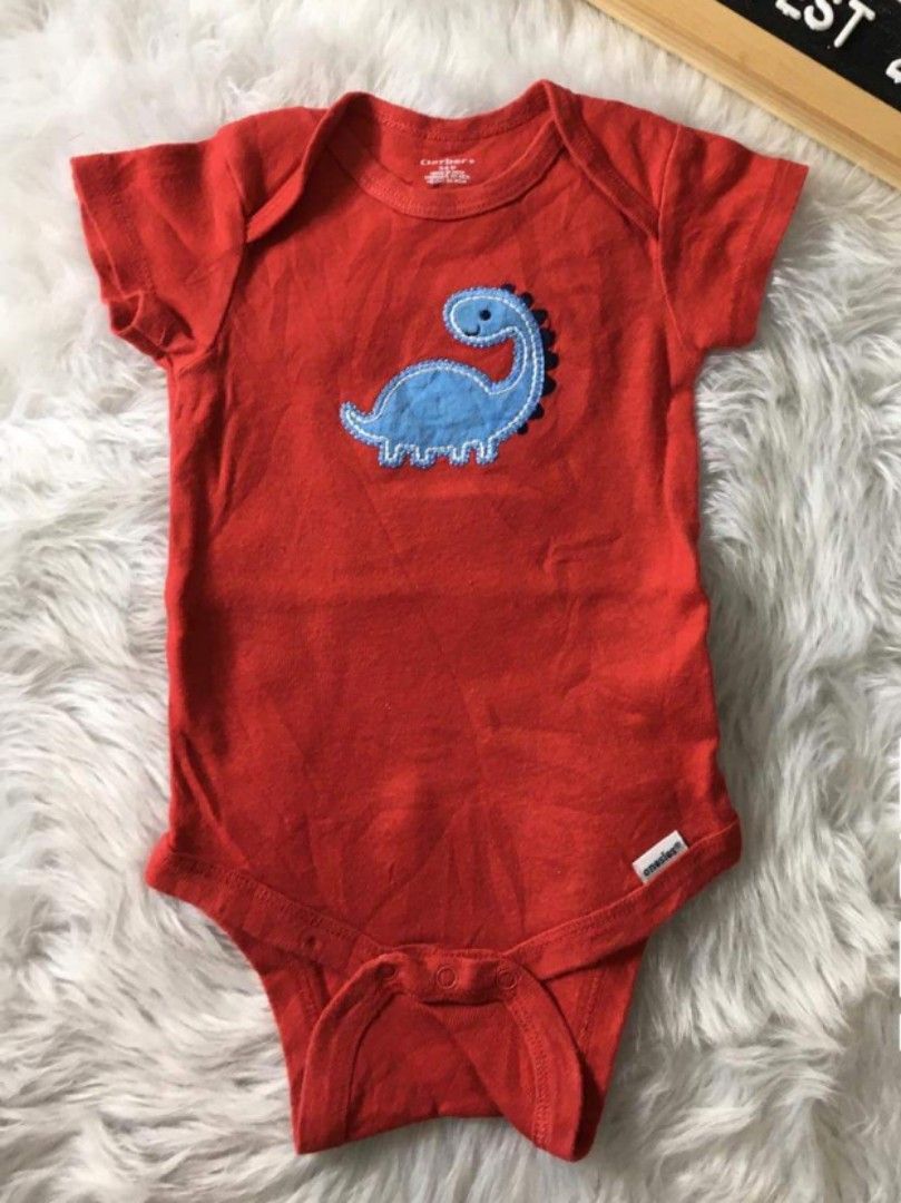 Gerber baby boy red onesie 6-9mos, Babies & Kids, Babies & Kids Fashion ...