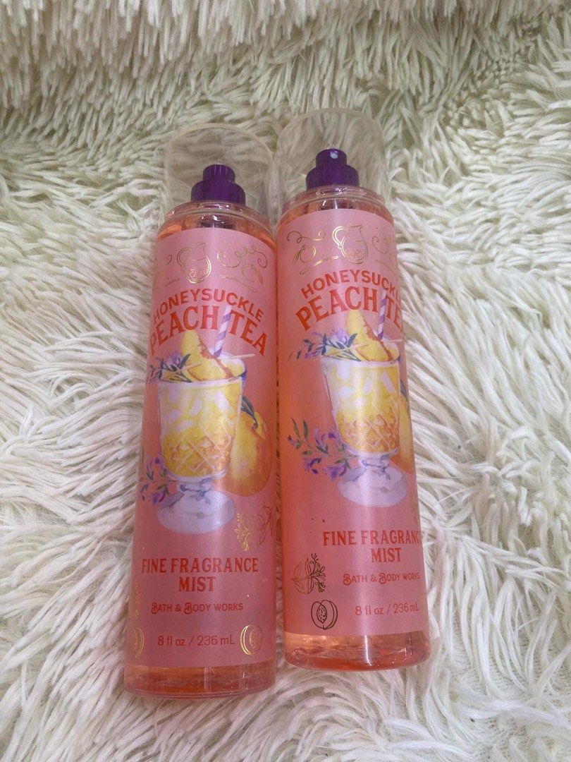 HONEYSUCKLE PEACH TEA BATH & BODY WORKS FINE FRAGRANCE MIST 236ml ...